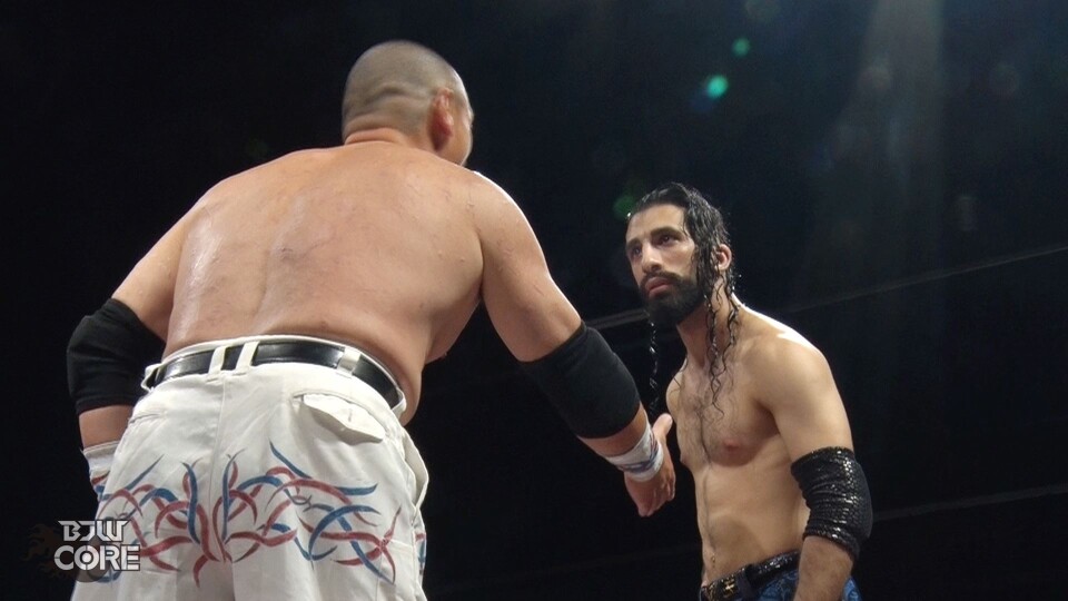 02星野勘九郎&レイトン・バザード vs 関札皓太&エンデル・カラ | BJW CORE