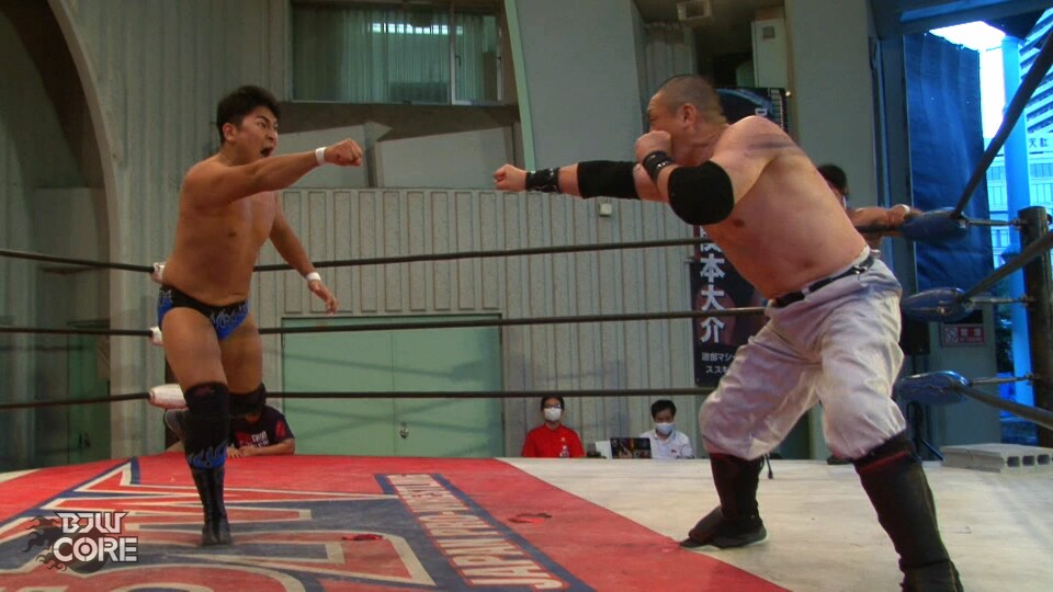 05伊東竜二&青木優也 vs 星野勘九郎&兵頭彰 【 Ryuji Ito & Yuya Aoki vs Kankuro Hoshino & Akira Hyodo 】 | BJW CORE