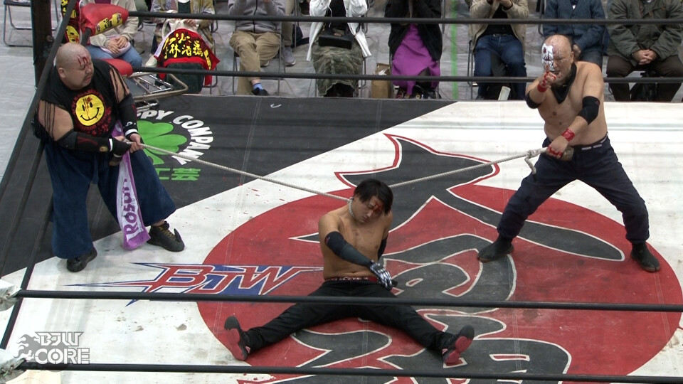 05アブドーラ・小林&"黒天使"沼澤邪鬼 vs 菊田一美&石川勇希 | BJW CORE