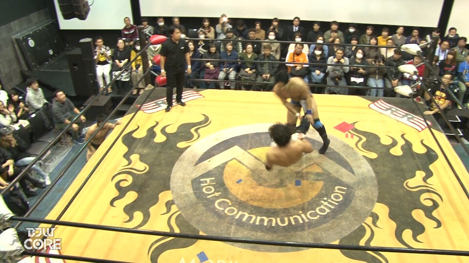 01 青木優也&佐藤孝亮 vs 石川勇希&森廣祐基 | BJW CORE