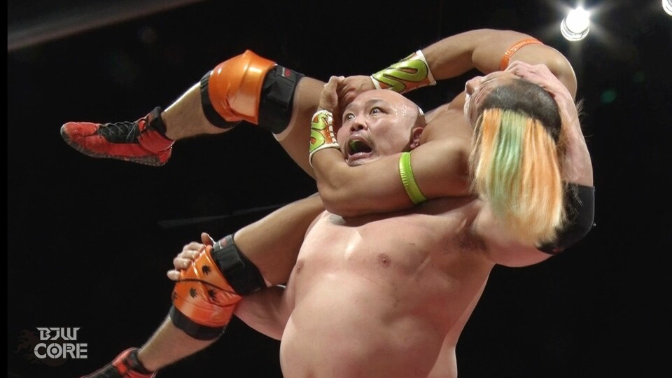 04関札皓太＆阿部史典＆野村卓矢 vs 岡林裕二&関本大介&中之上靖文 | BJW CORE