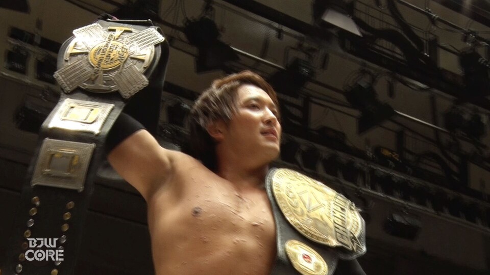 03石川勇希&菊田一美 vs 伊東竜二&宮本裕向 | BJW CORE