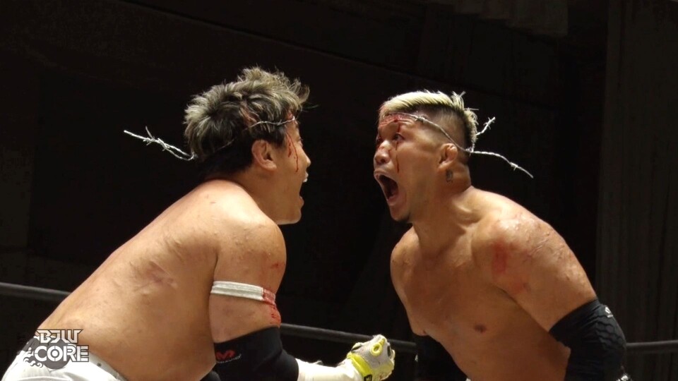 03伊東竜二&宮本裕向&木髙イサミ vs 竹田誠志&塚本拓海&菊田一美 | BJW CORE