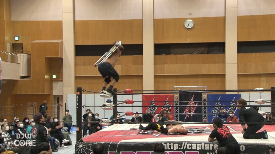 05 星野勘九郎 vs 兵頭彰【Kankuro Hoshino vs Akira Hyodo】 | BJW CORE