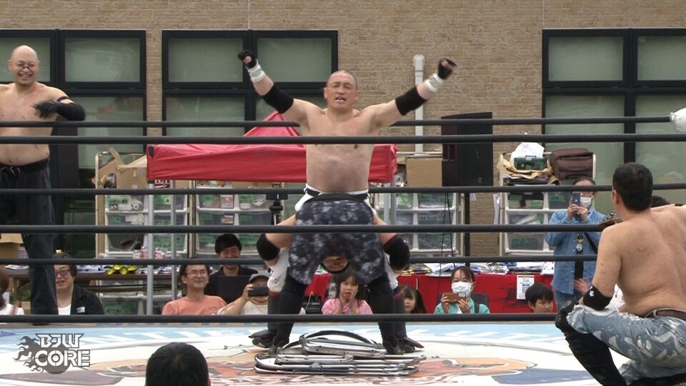 04星野勘九郎&菊田一美 vs 伊東竜二&高橋匡哉 | BJW CORE