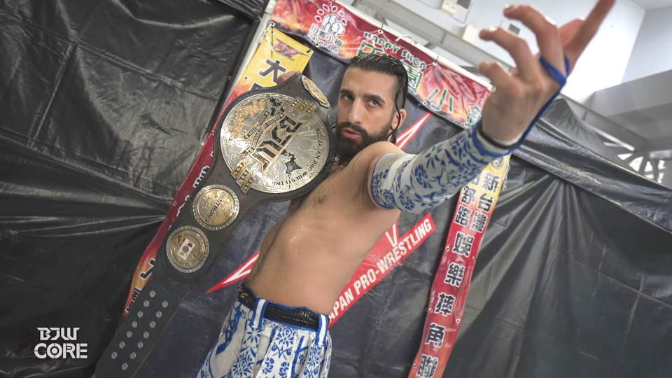 03【BJW認定ジュニアヘビー級選手権試合】（C）エンデル・カラ vs レッカ | BJW CORE