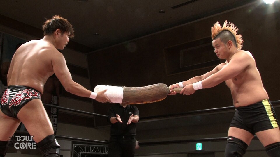 01吉野達彦 vs 森廣祐基 【Tatsuhiko Yoshino vs Masaki Morihiro】 | BJW CORE