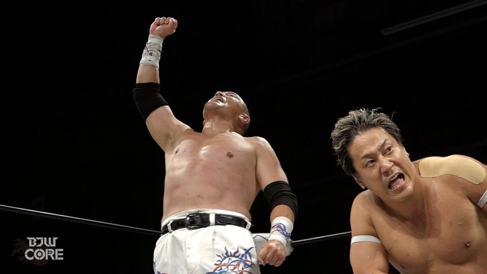 01宮本裕向 vs 星野勘九郎 | BJW CORE
