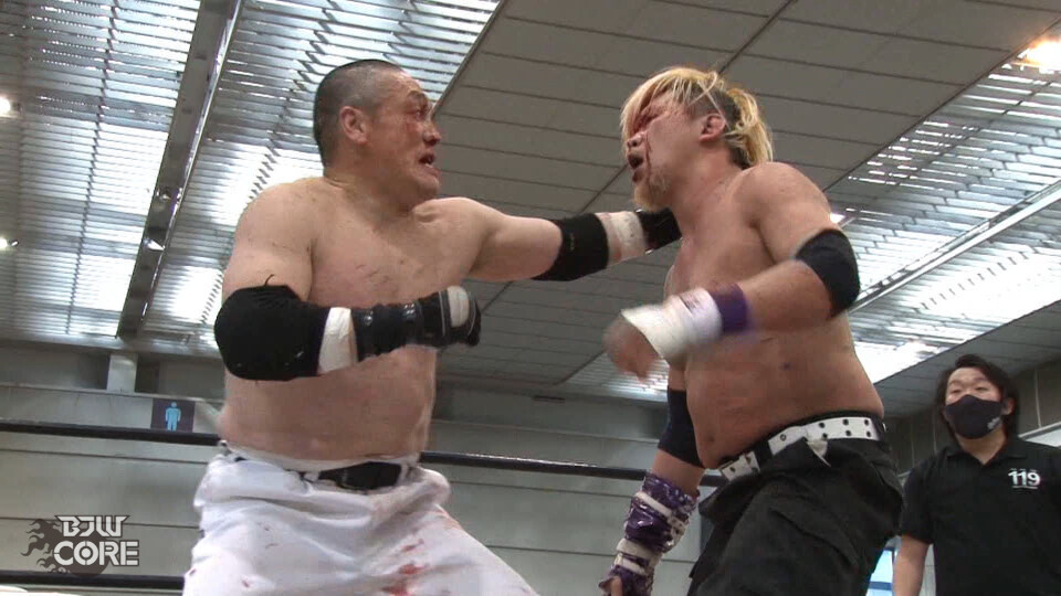 06 藤田ミノル vs 星野勘九郎【一騎当千2021】 【 Minoru Fujita vs Kankuro Hoshino 】 | BJW CORE