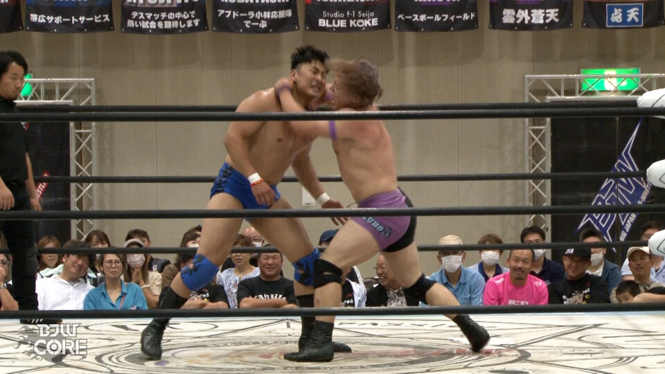 05青木優也 vs 加藤拓歩 | BJW CORE