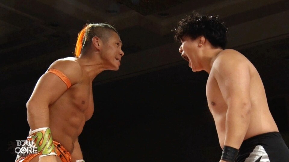 03関札皓太&吉田考志 vs 橋本和樹&中之上靖文 | BJW CORE