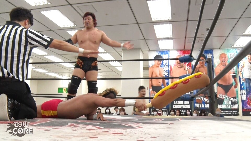 03橋本大地&森廣祐基 vs 中之上靖文&チチャリート・翔暉 | BJW CORE