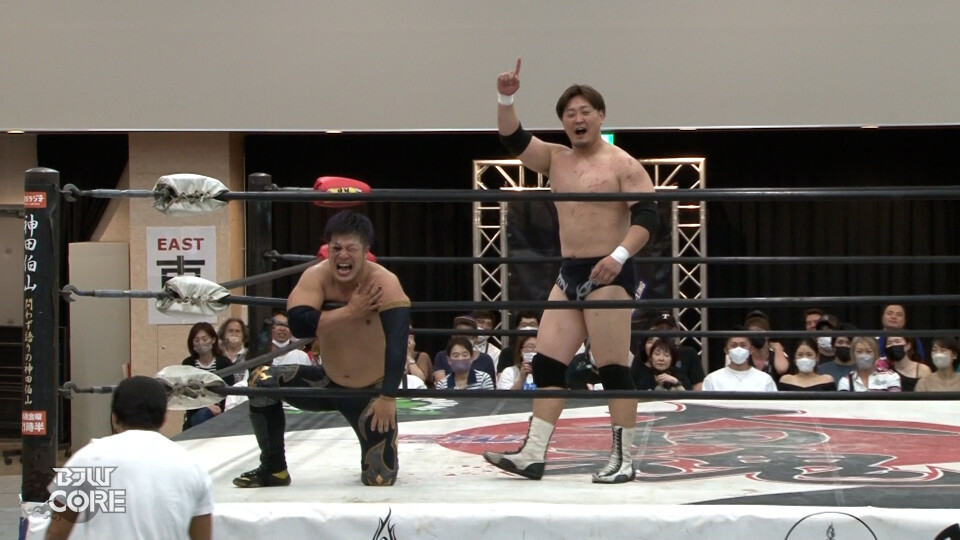 01神谷英慶 vs Ken | BJW CORE