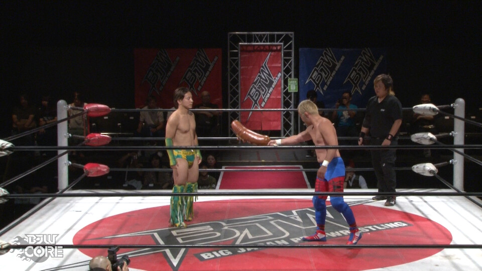 00 ツトムオースギ vs フランク篤 | BJW CORE