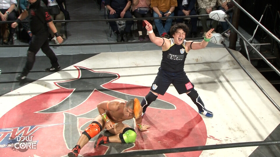 02梶トマト&関札皓太 vs 橋本和樹&チチャリート･翔暉 | BJW CORE