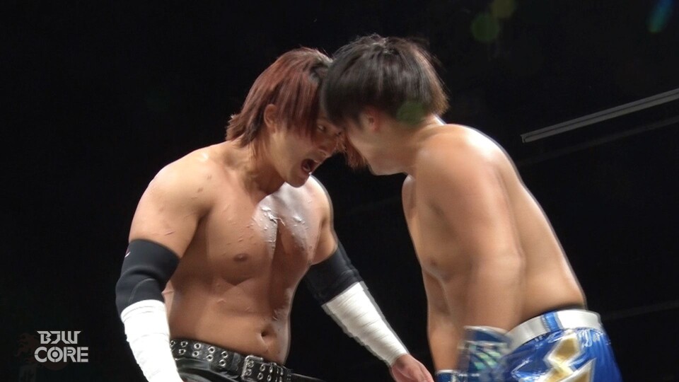 05石川勇希&菊田一美 vs 北村彰基&佐藤嗣崇 | BJW CORE