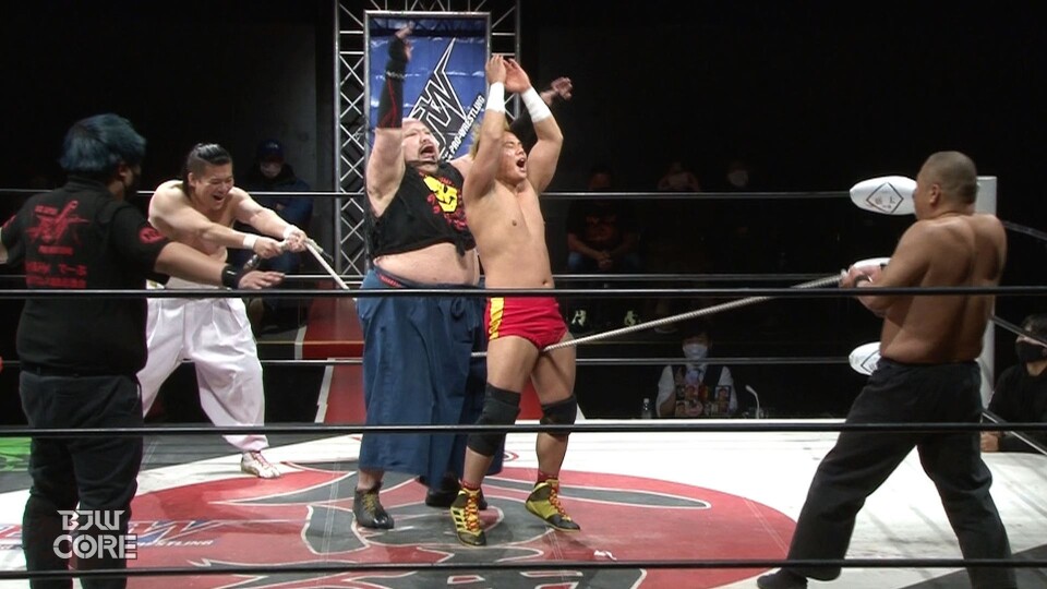 02アブドーラ・小林&森廣祐基 vs 谷口裕一&横山佳和 | BJW CORE