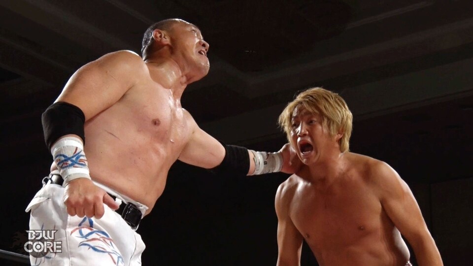 05【BJW認定ジュニアヘビー級選手権試合】（C）日高郁人 vs 星野勘九郎 | BJW CORE